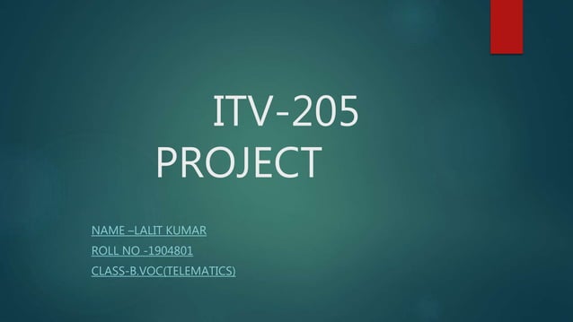 Projectitv 205 Smart Restaurant Menu Ordering System Using Arduino Ppt