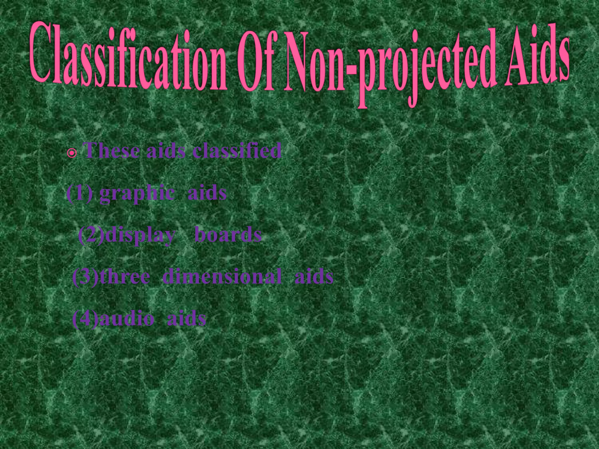 Projected & non Projected aids | PPTX