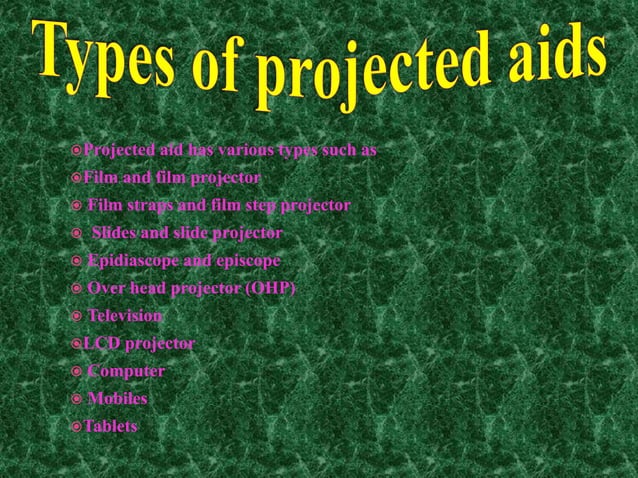 Projected & non Projected aids | PPTX | Cameras and Camcorders ...