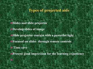 Projected & non Projected aids | PPTX