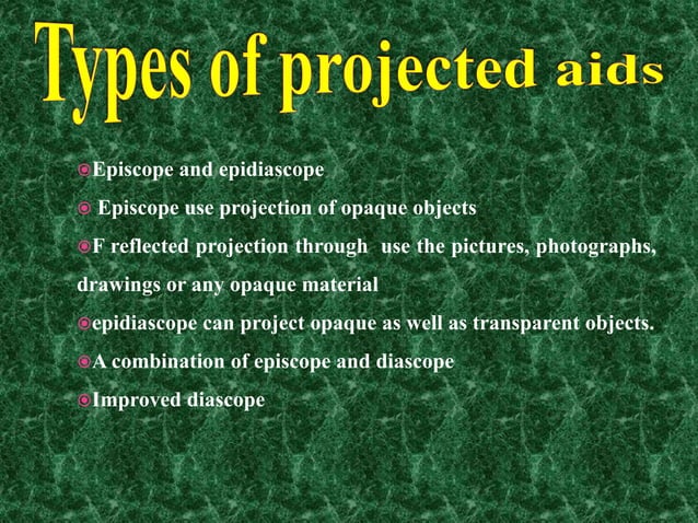 Projected & non Projected aids | PPTX | Cameras and Camcorders ...