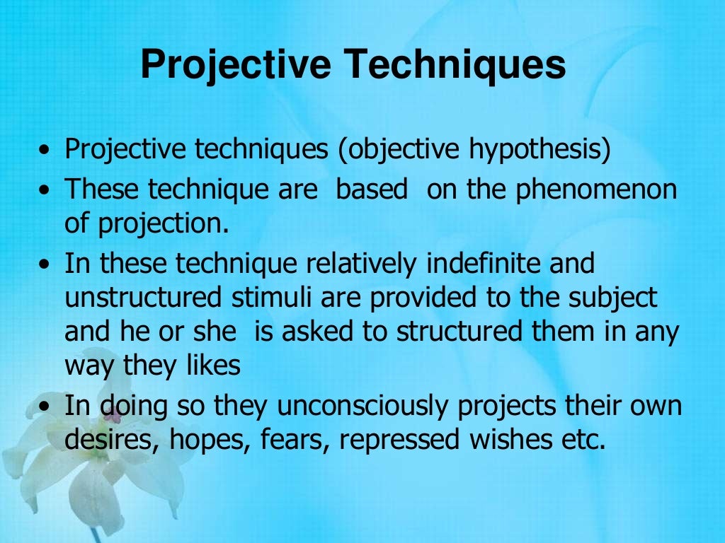 Projective Techniques