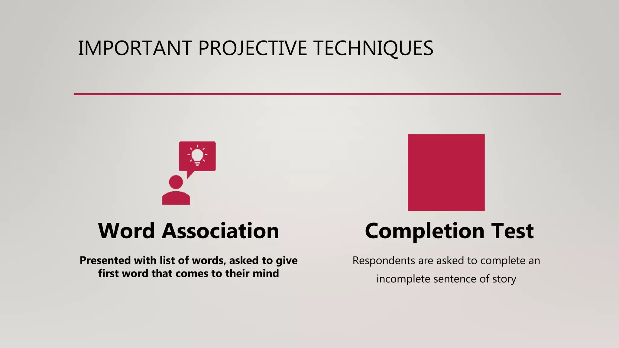 Projective techniques & ZMET | PPTX
