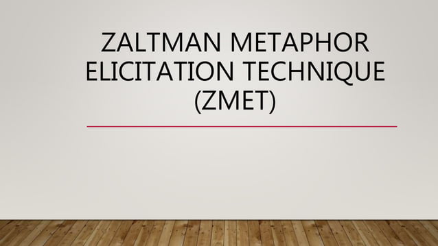 Projective techniques & ZMET | PPTX