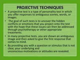 SENTENCE COMPLETION TESTS AND DRAWING TESTS | PPTX
