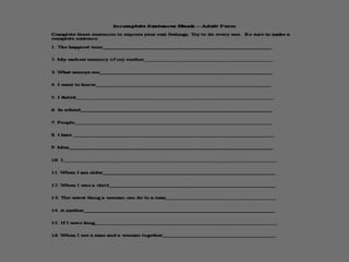 SENTENCE COMPLETION TESTS AND DRAWING TESTS | PPTX