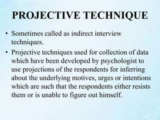 Projective techniques | PPTX