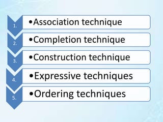 Projective techniques | PPTX