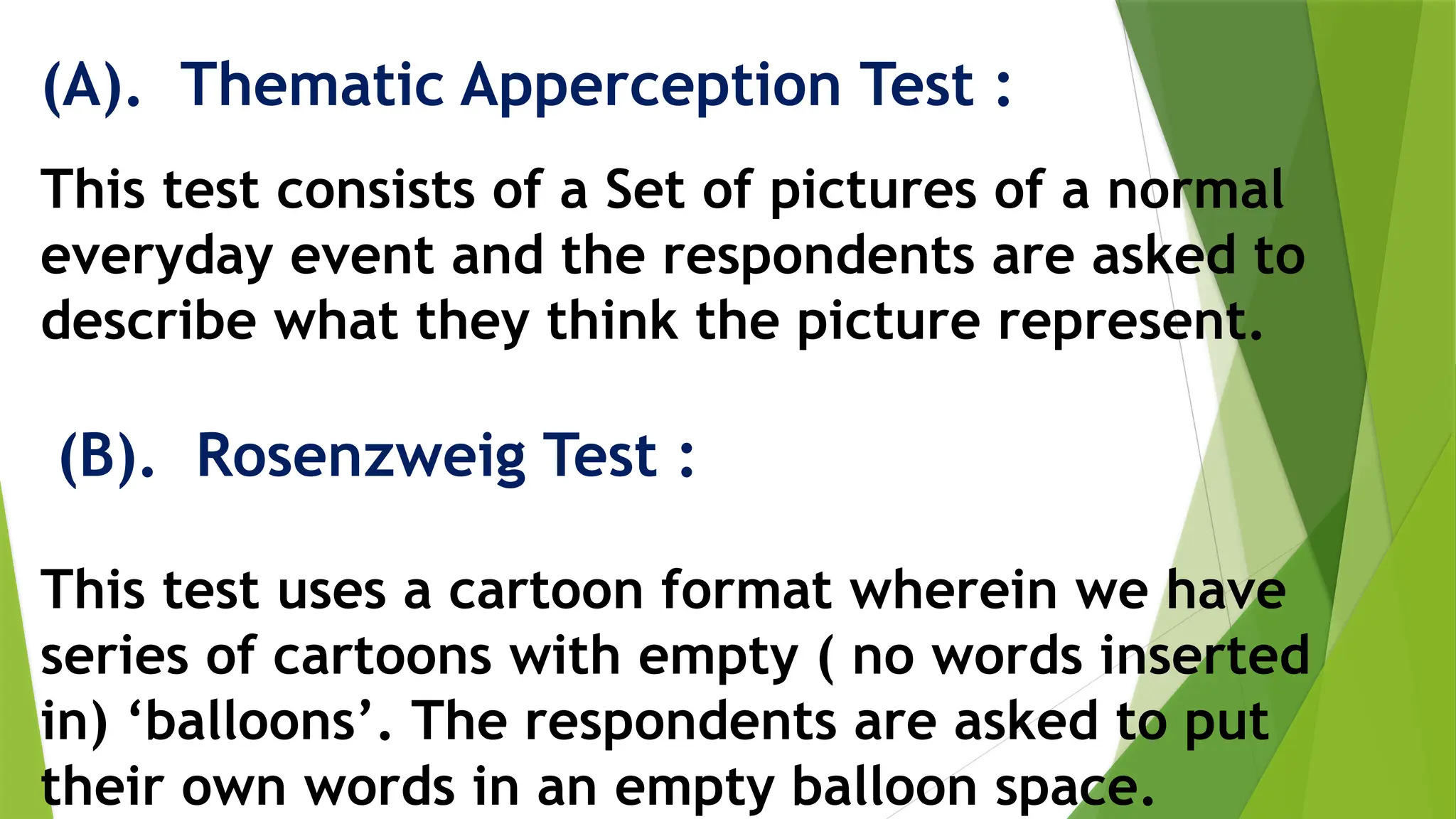 Projective Techniques.pptx methods of data collection method | PPT