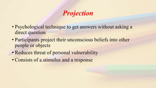 Projective techniques | PPTX