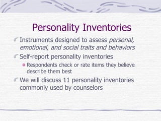 Projective Techniques And Other Personality Measures | PPT | Mental ...