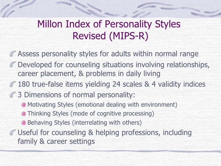 Projective Techniques And Other Personality Measures