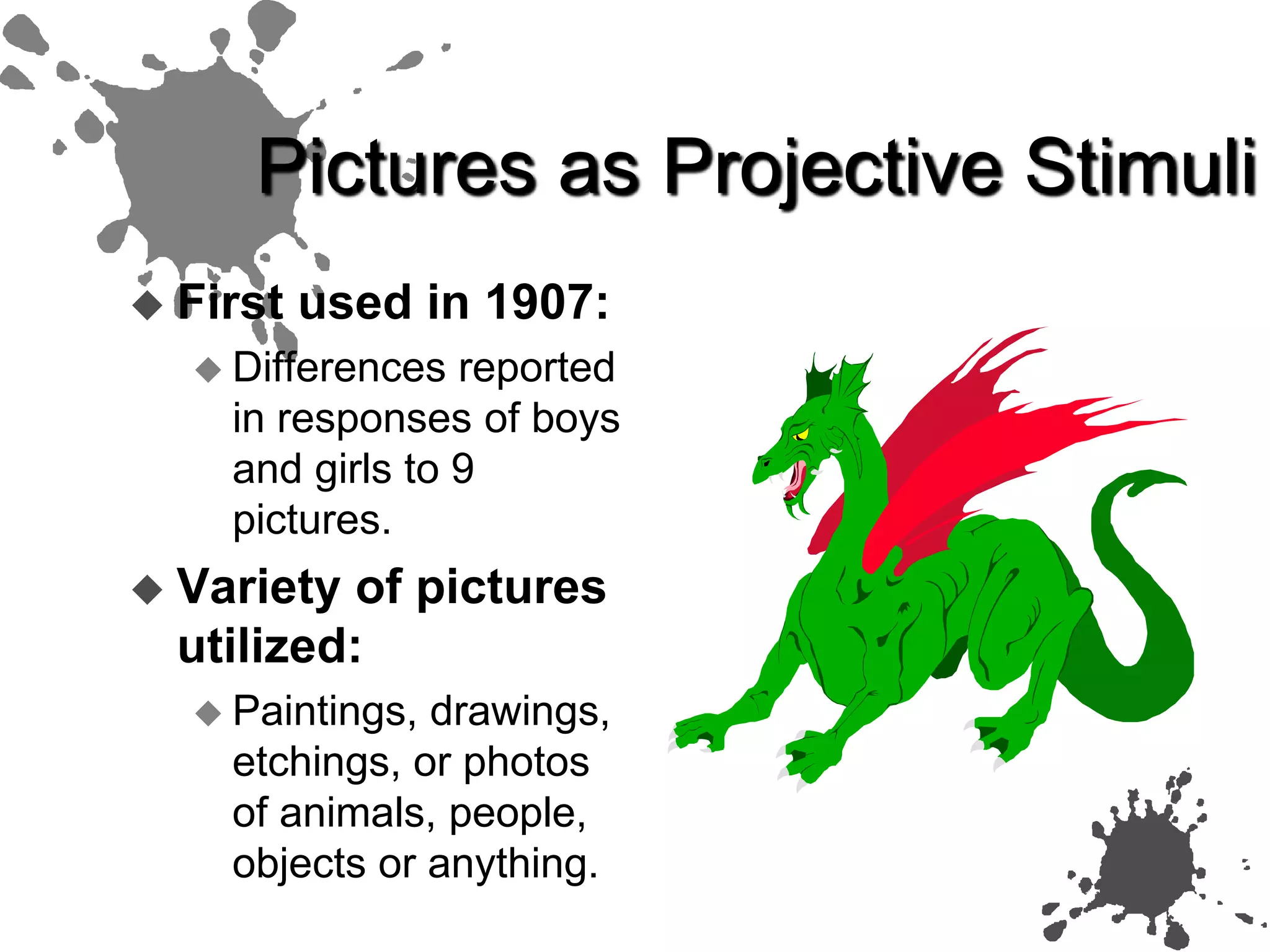 projective test in Psychology | PPTX