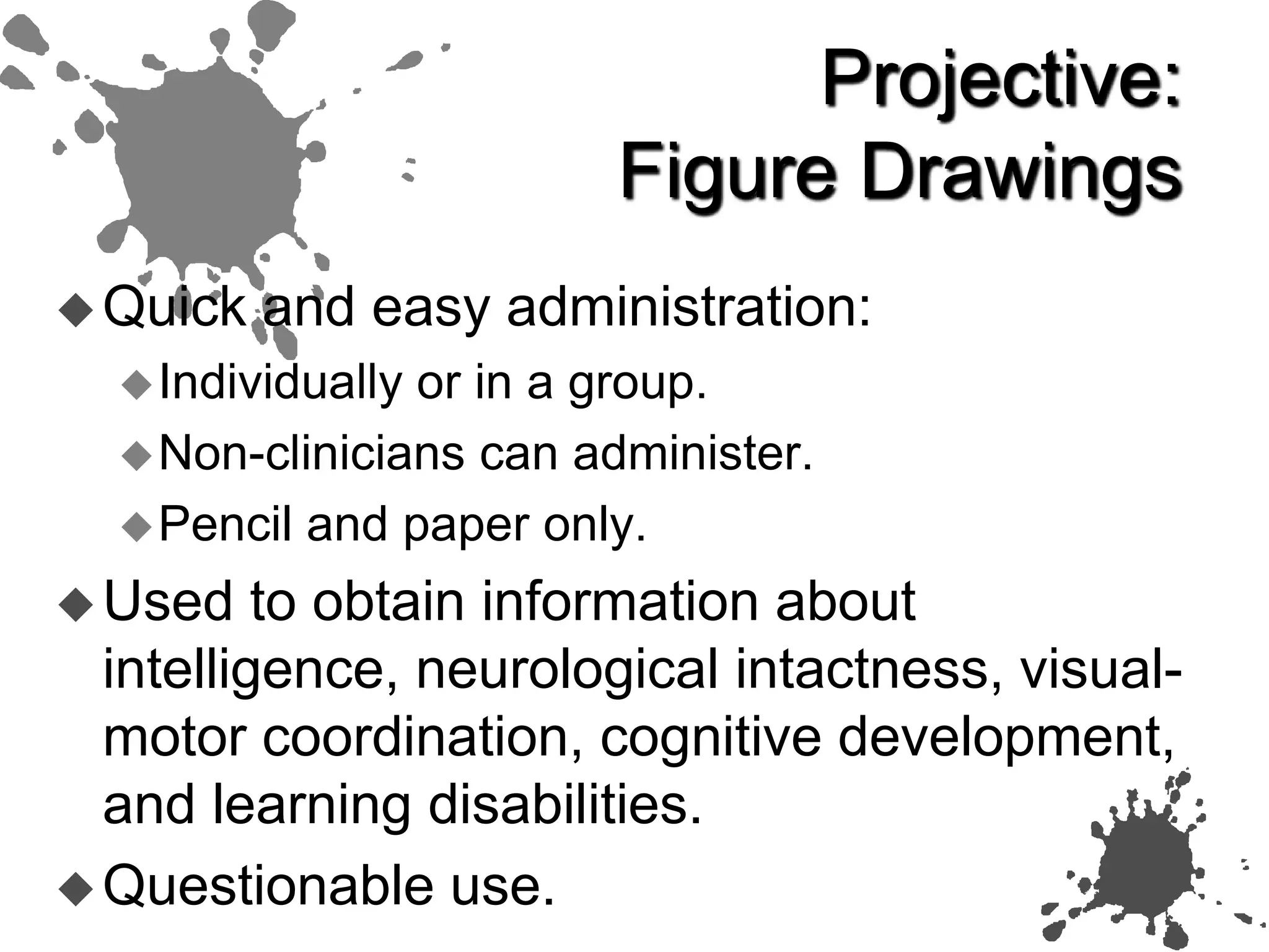 projective test in Psychology | PPTX