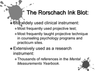 projective test in Psychology | PPTX