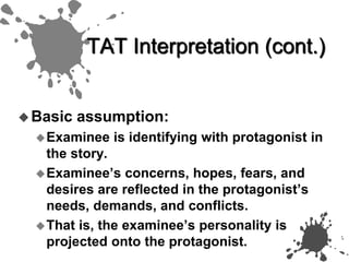 projective test in Psychology | PPTX
