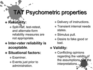 projective test in Psychology | PPTX