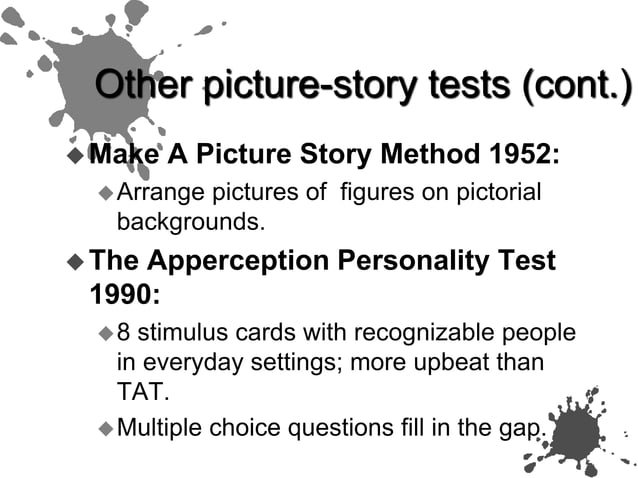 projective test in Psychology | PPTX