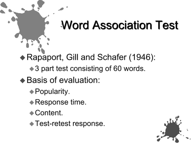 projective test in Psychology | PPTX