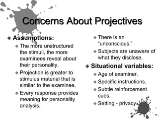 projective test in Psychology | PPTX