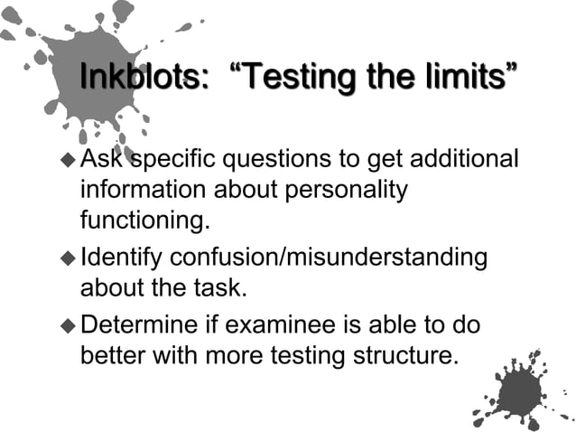 projective test in Psychology | PPTX