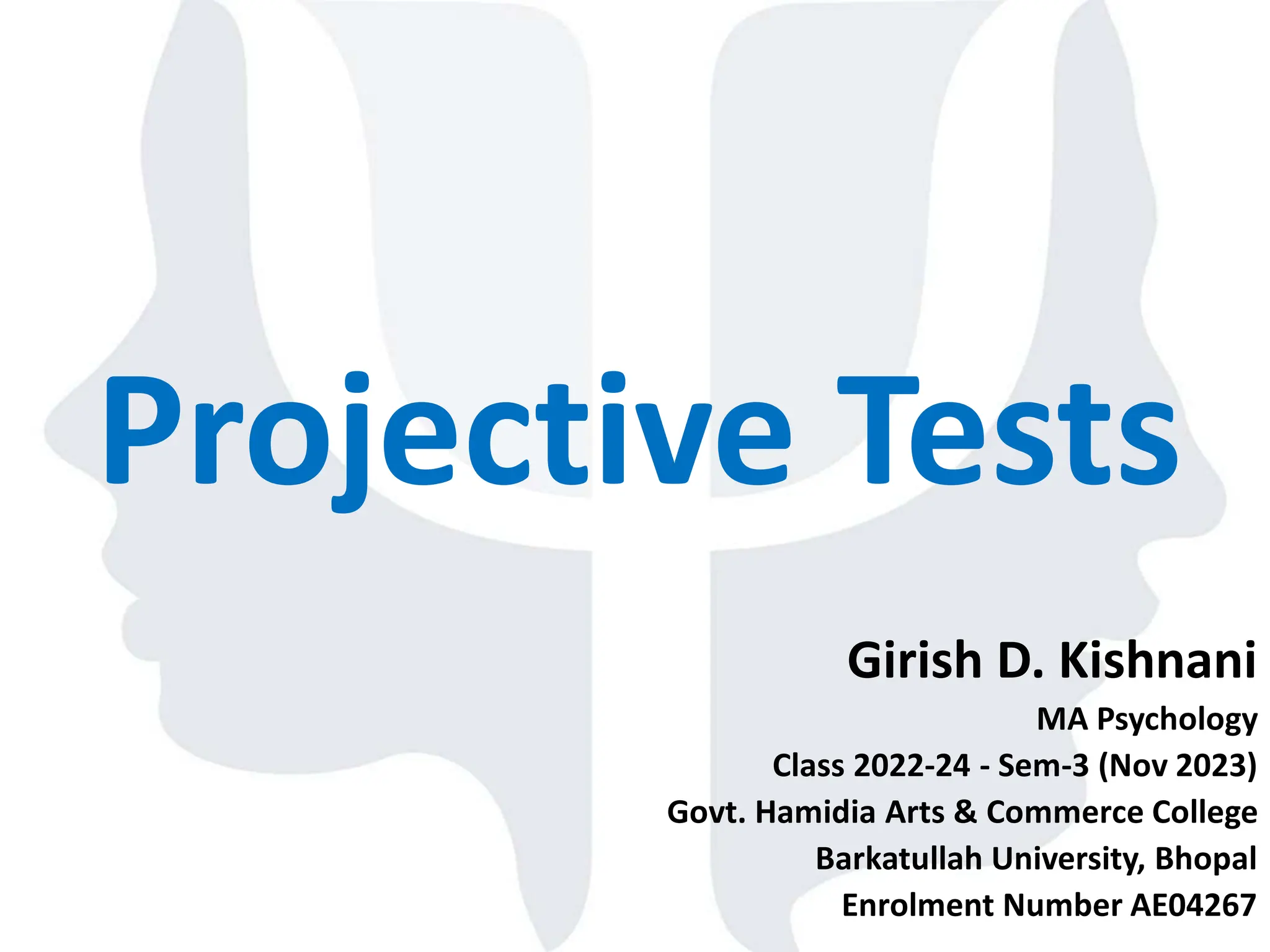 Projective Tests | PDF