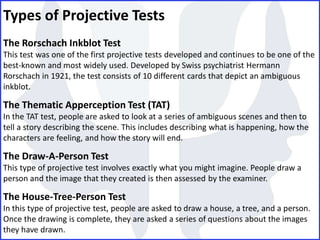 Projective Tests | PDF