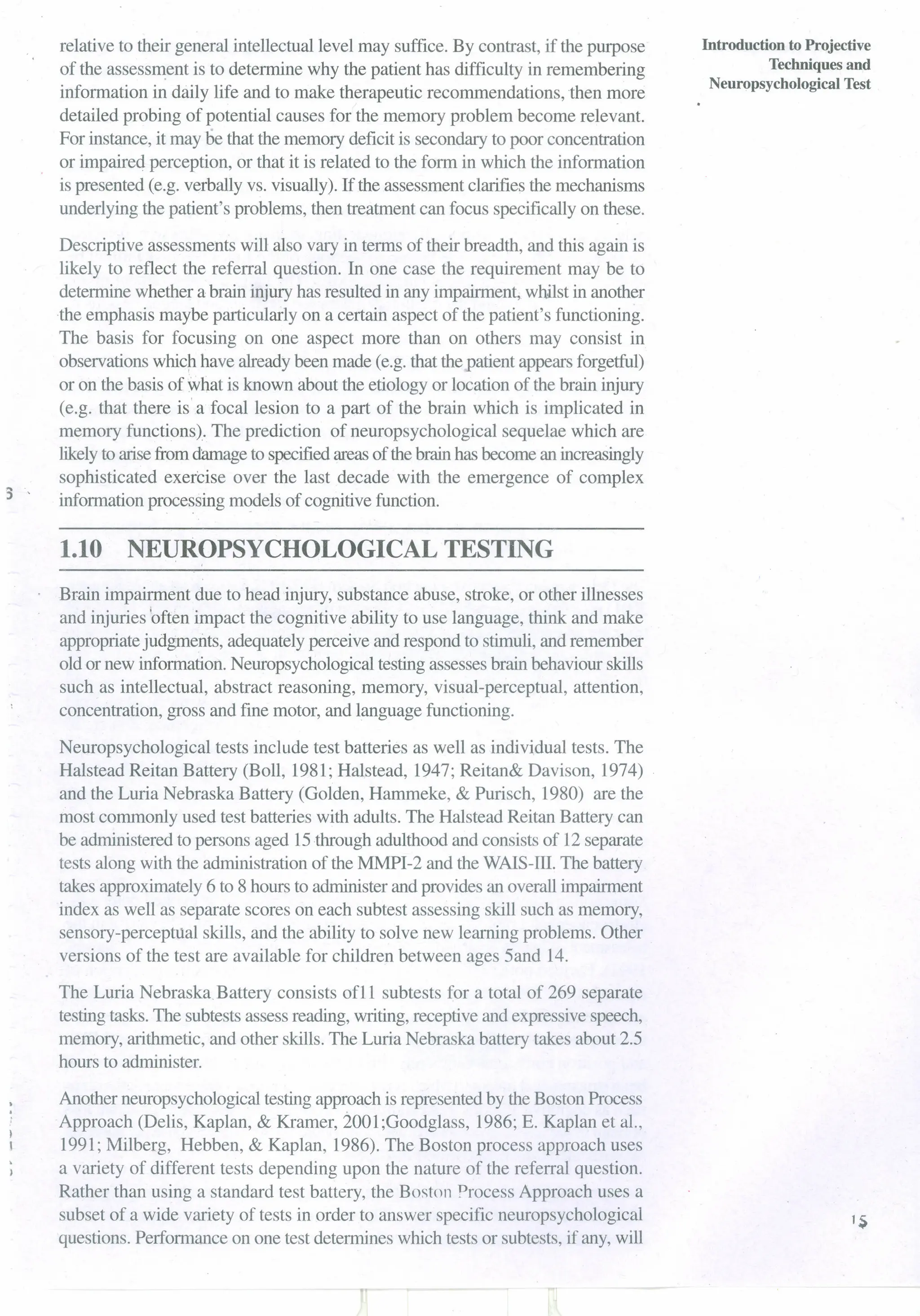 Introduction to projective techniques and tests | PDF