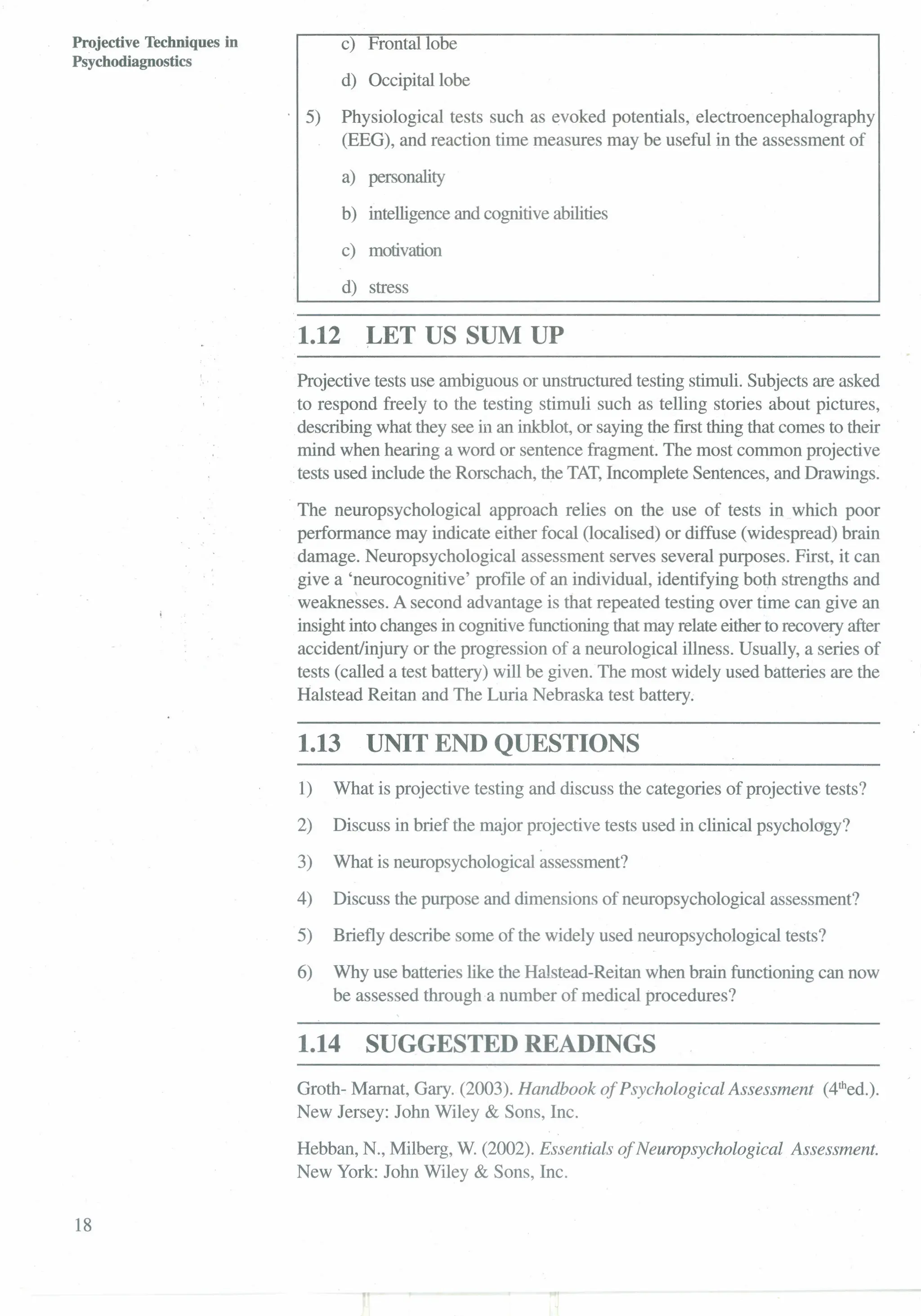 Introduction to projective techniques and tests | PDF