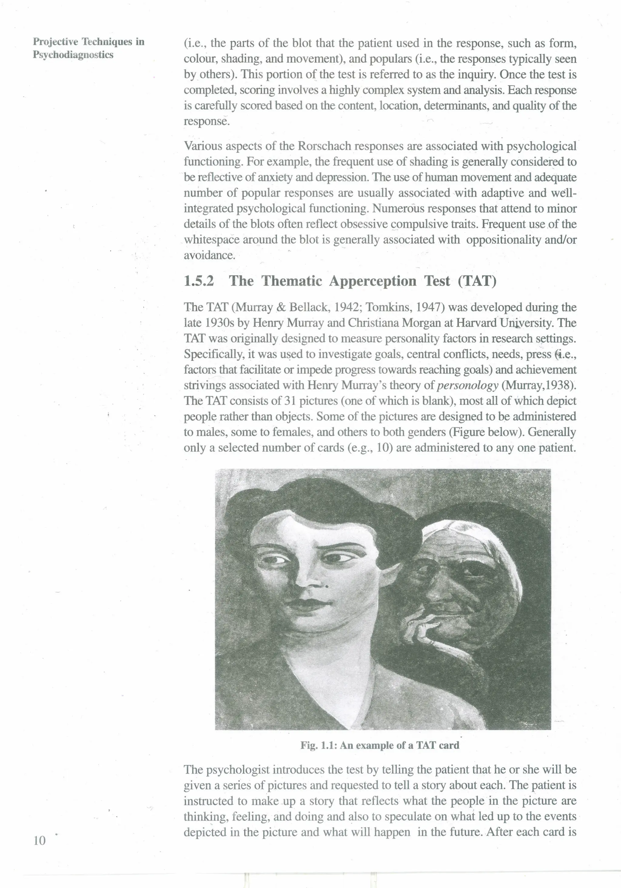 Introduction to projective techniques and tests | PDF