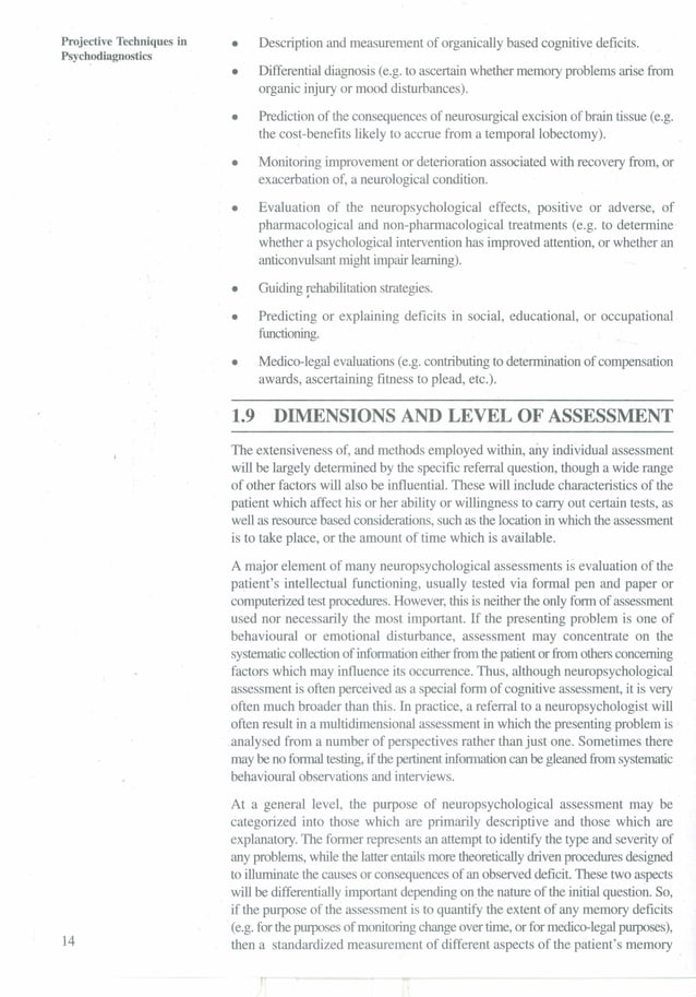 Introduction to projective techniques and tests | PDF