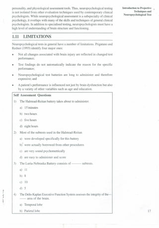 Introduction to projective techniques and tests | PDF