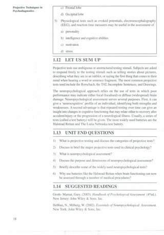 Introduction to projective techniques and tests | PDF