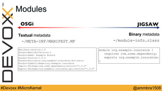 Project Jigsaw and OSGi microkernel architecture in the spotlight | PPT