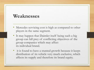 project report on mercedes benz | PPTX