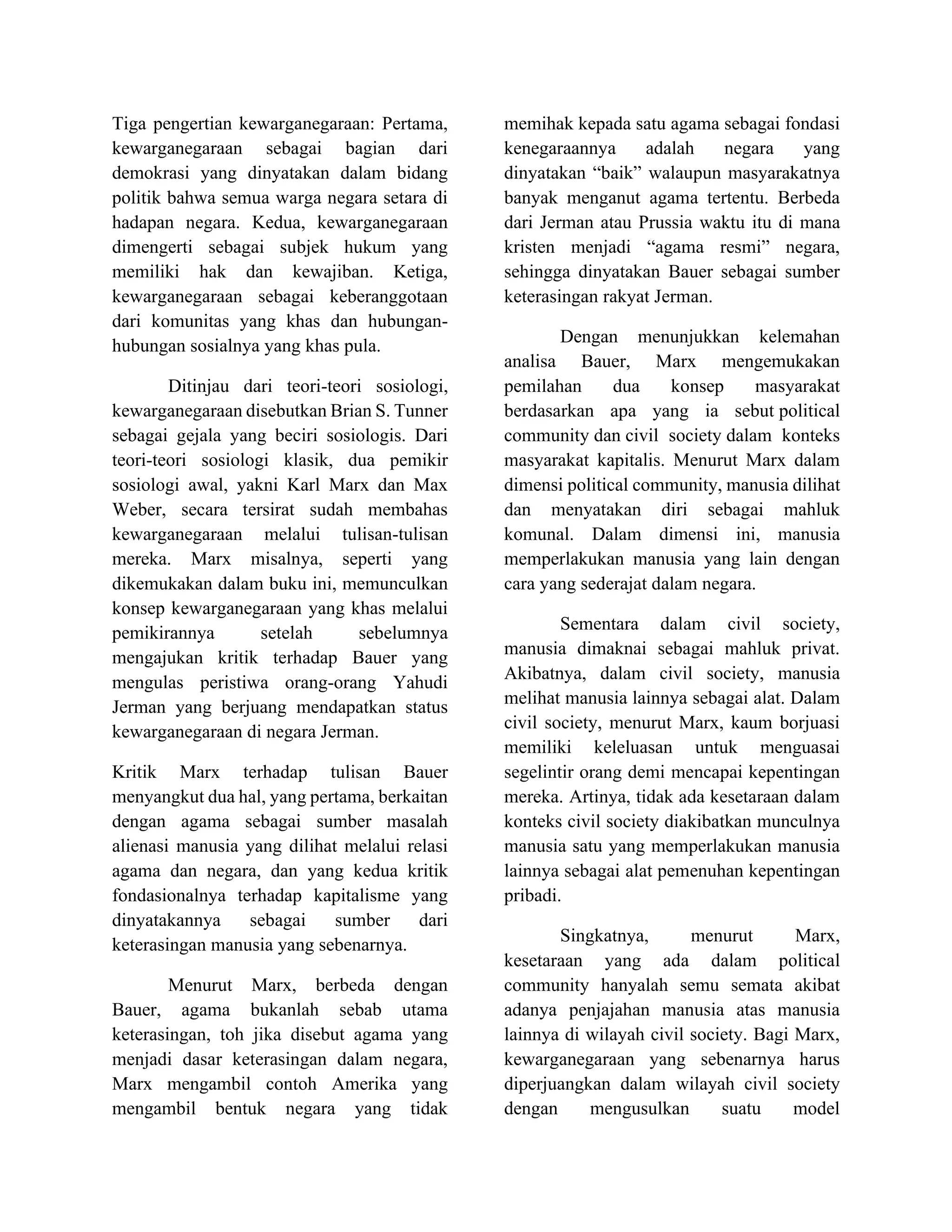 EKSISTENSI TEORI SOSIOLOGI DALAM PEMIKIRAN MAX WEBER BAGI ...