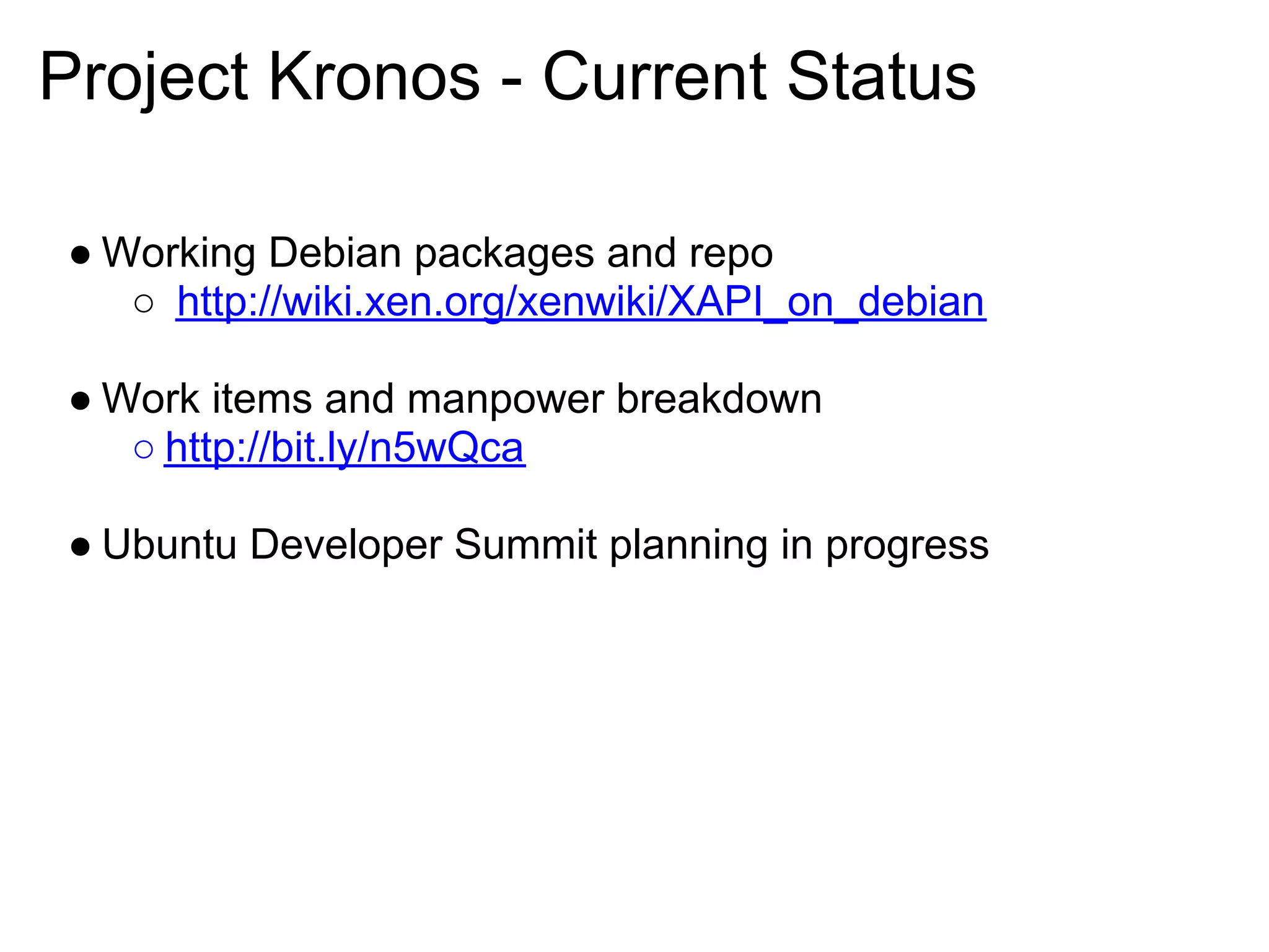 Project kronos open_stack_design_summit | PDF