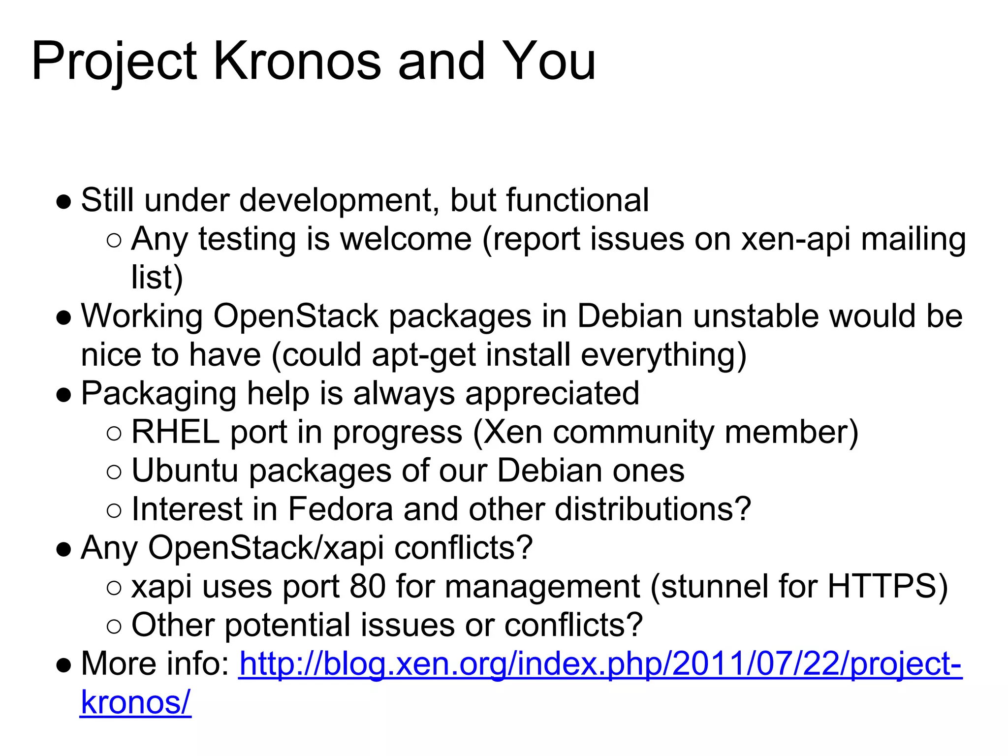 Project kronos open_stack_design_summit | PDF