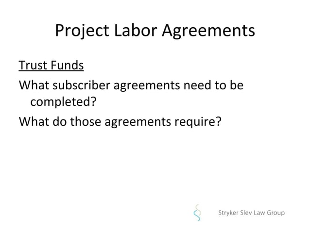 Project Labor Agreements | PPT