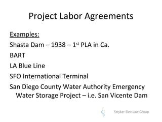 Project Labor Agreements | PPT | Business | Business and Finance