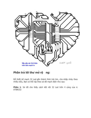 Project lam led trai tim 32 led | PDF