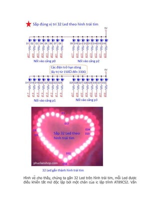 Project lam led trai tim 32 led | PDF