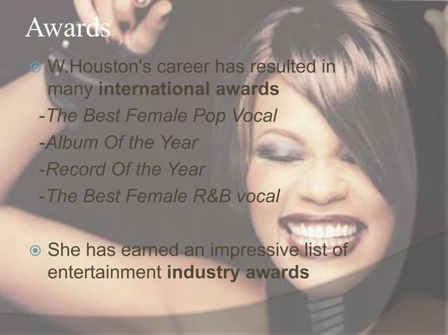 Whitney Houston presentation | PPTX