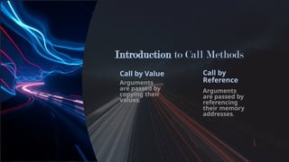 Call by value V/S Call by reference with example | PPTX