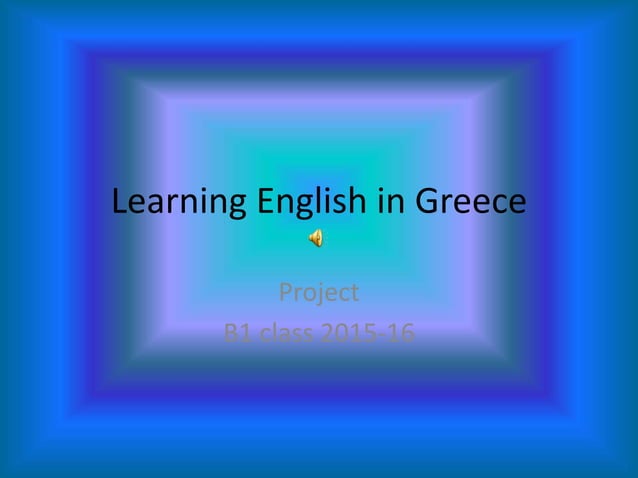 Project LearningEnglish B1 | PPTX