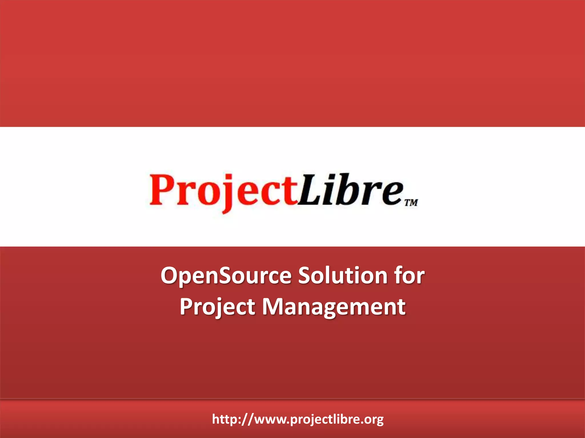 ProjectLibre1.5 - Lesson 5 - Reports | PPSX
