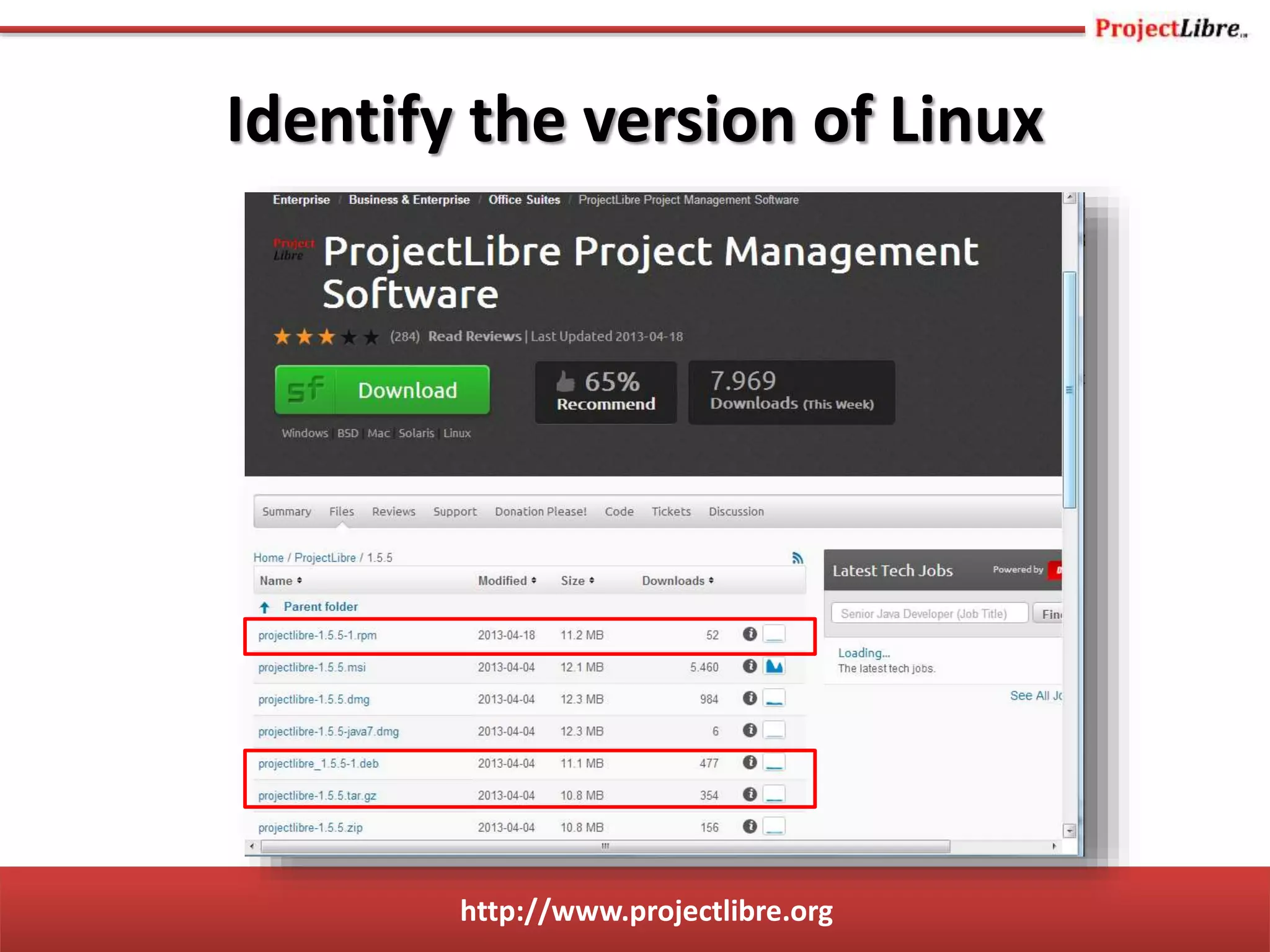 Project libre1.5 - Lesson 2 - Installation requirements | PPSX