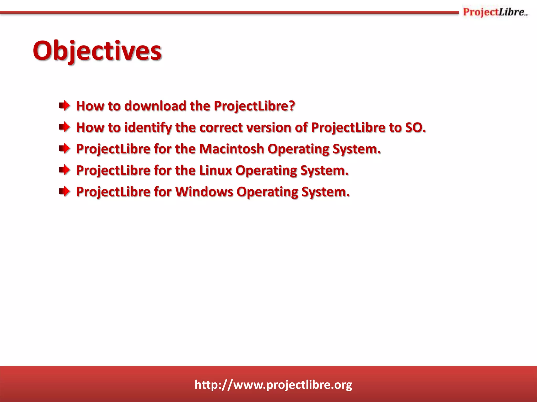 Project libre1.5 - Lesson 2 - Installation requirements | PPSX