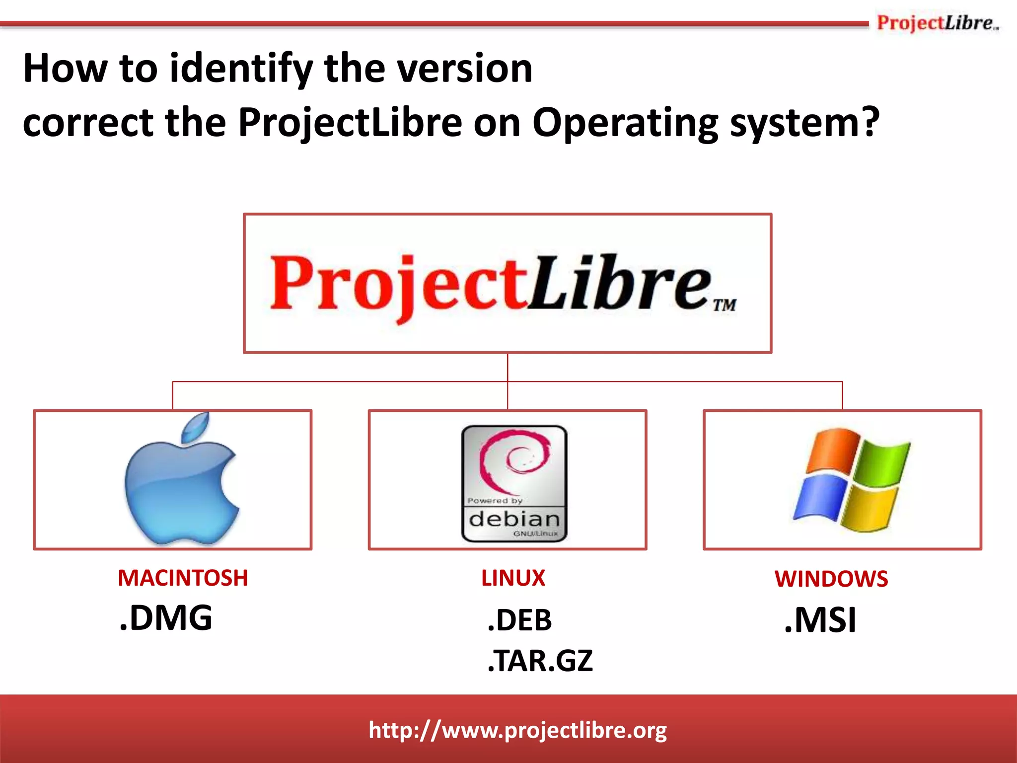 Project libre1.5 - Lesson 2 - Installation requirements | PPSX