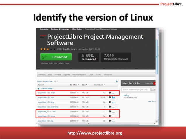 Project libre1.5 - Lesson 2 - Installation requirements | PPSX | Operating Systems | Computer ...